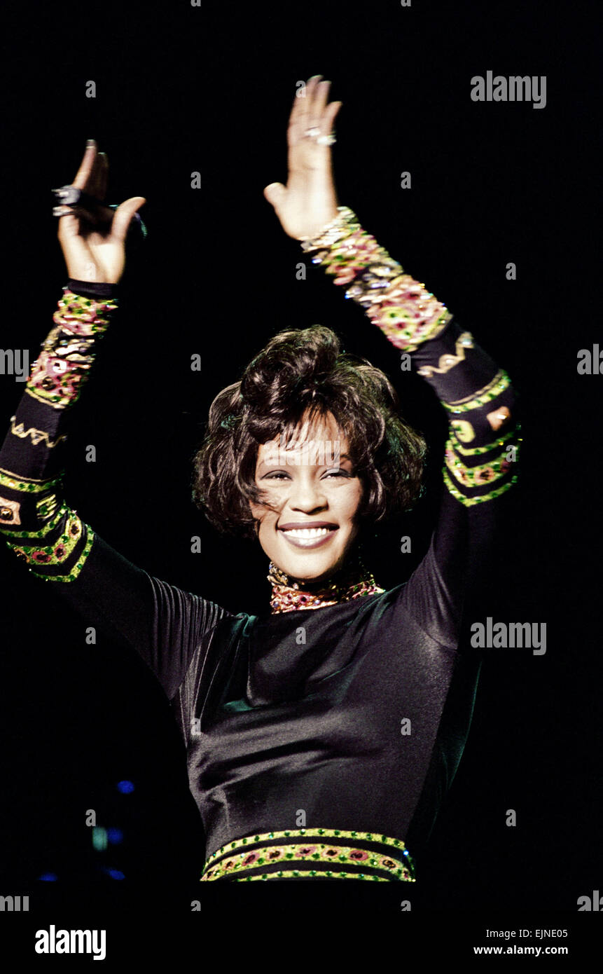 Whitney Houston in Concert at Earls Court Exhibition Centre, London ...