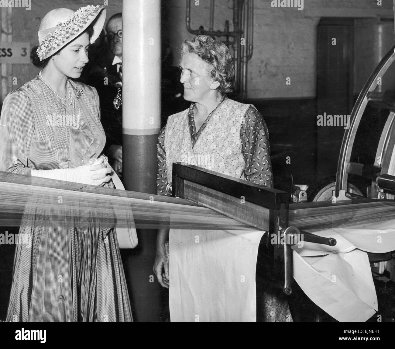 The Queen visits Manchester, Mrs Shirley (45 years servive) and Queen ...