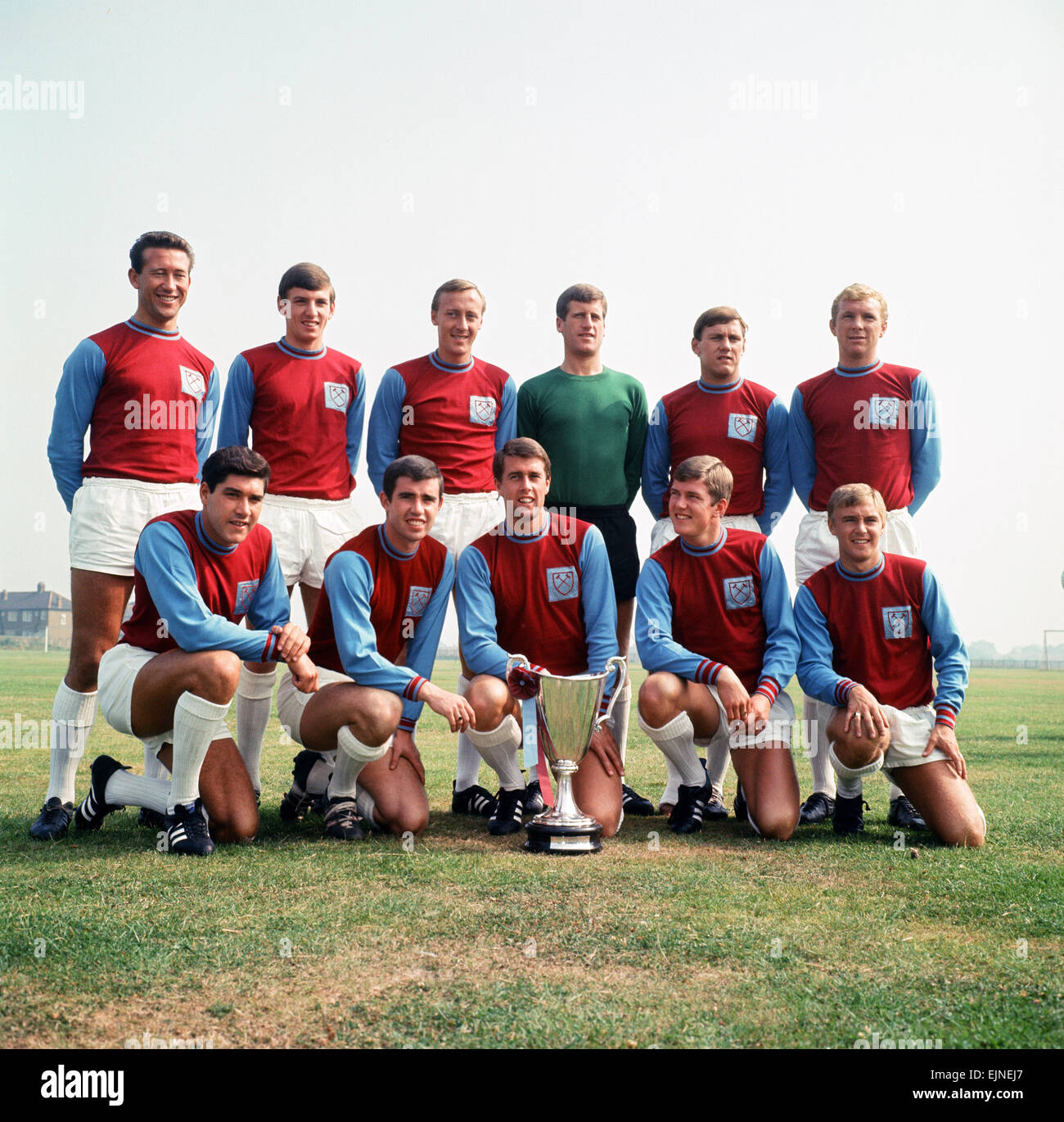 West Ham FC. Back Row: Ken Brown, Martin Peters, Joe Kirkup, Jim ...