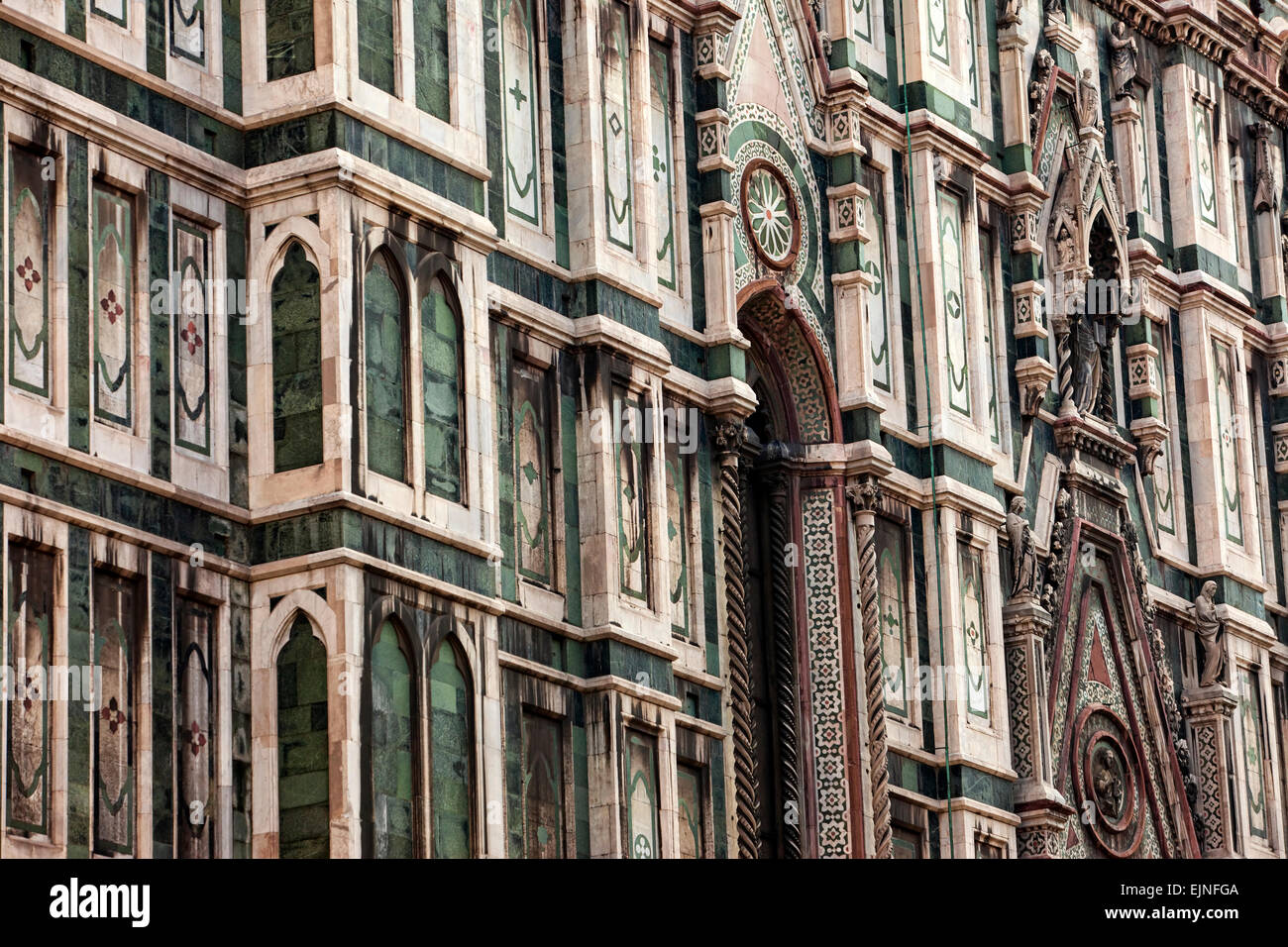 Florence, Italy decorative front of Cathedral Stock Photo - Alamy