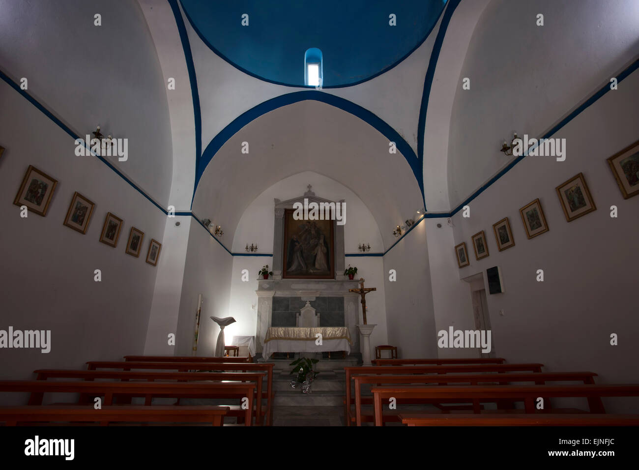 Mykonos, Greece Greek Orthodox Church altar Stock Photo - Alamy