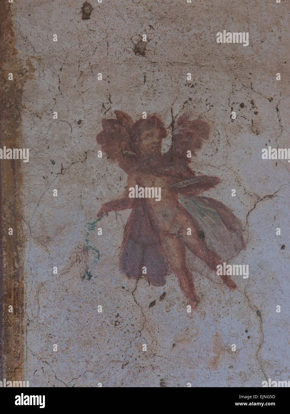 Pompeii, Naples, Italy ancient winged child art home wall Stock Photo ...