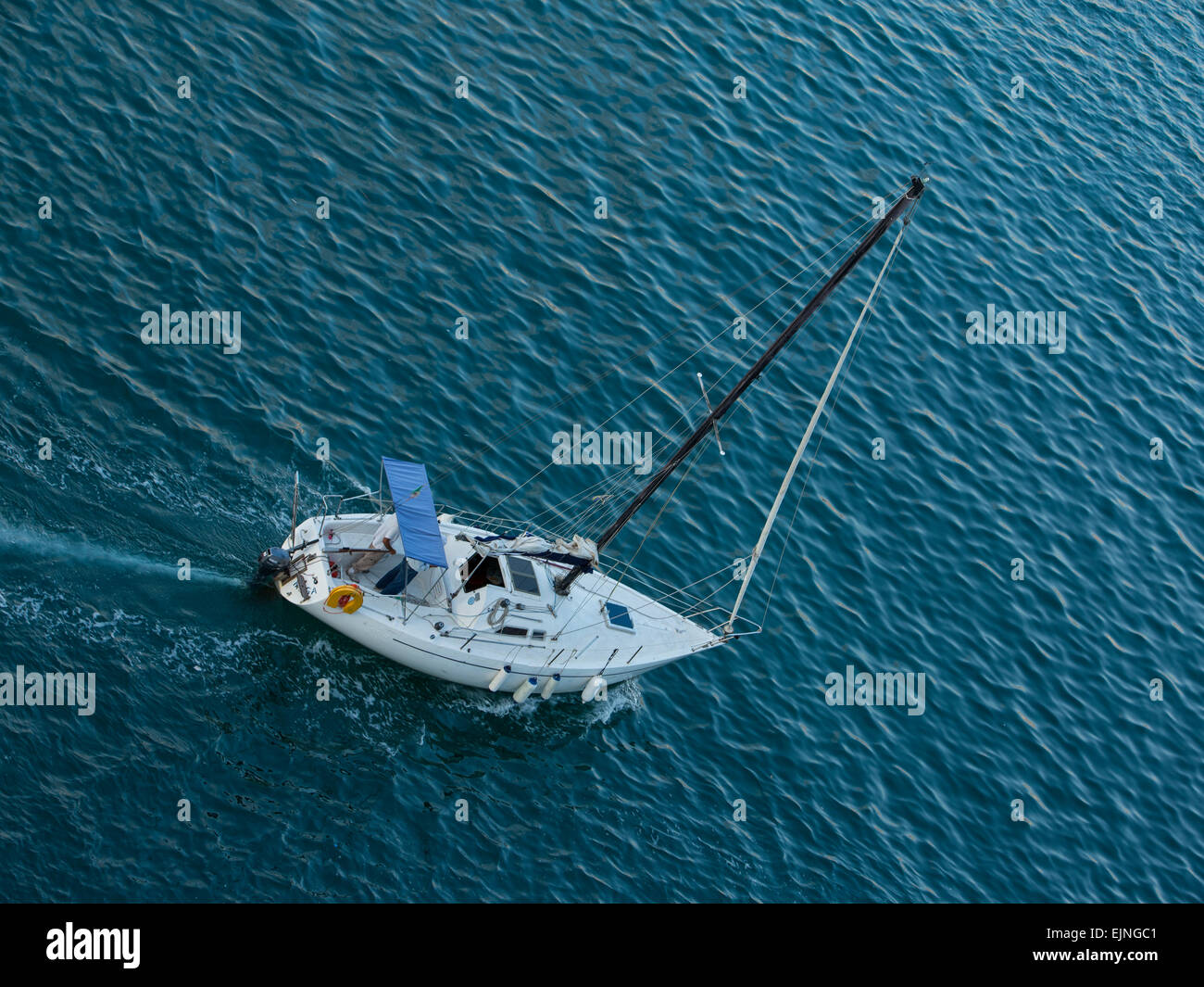 Rome, Italy sailboat Mediterranean Ocean from above Stock Photo - Alamy