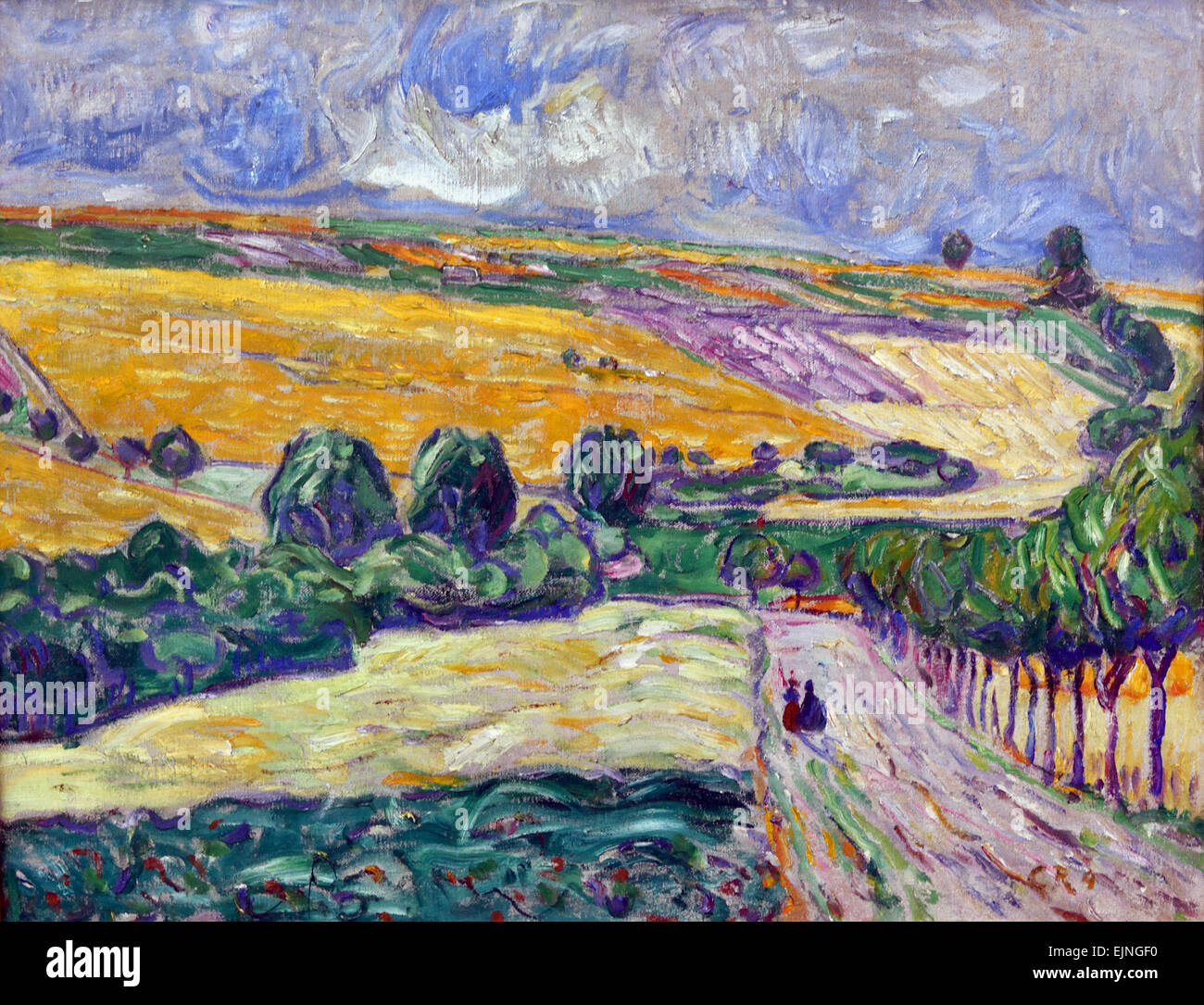 Landscape near Oberweimar 1904 Christian Rohlfs 1849-1938 German ...