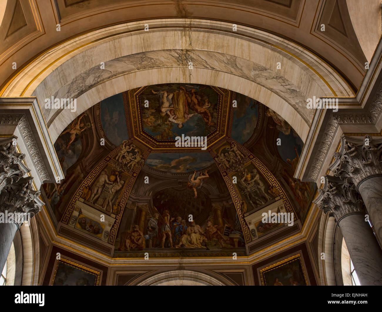 Rome, Italy, Vatican, beautiful artistic dome ceiling Stock Photo - Alamy