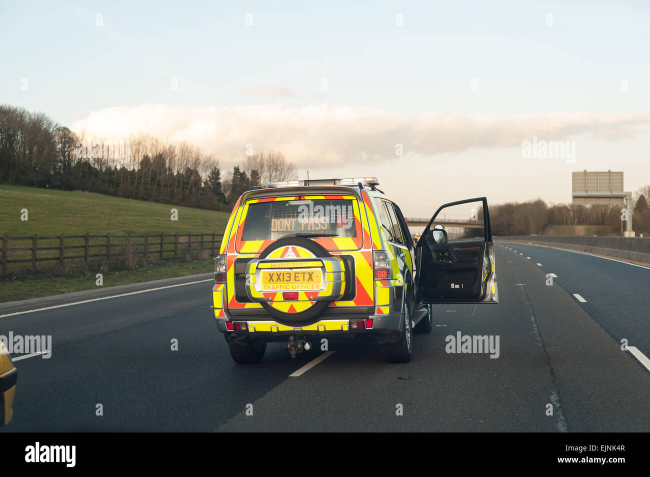 Car stopped on motorway hard shoulder hi-res stock photography and ...