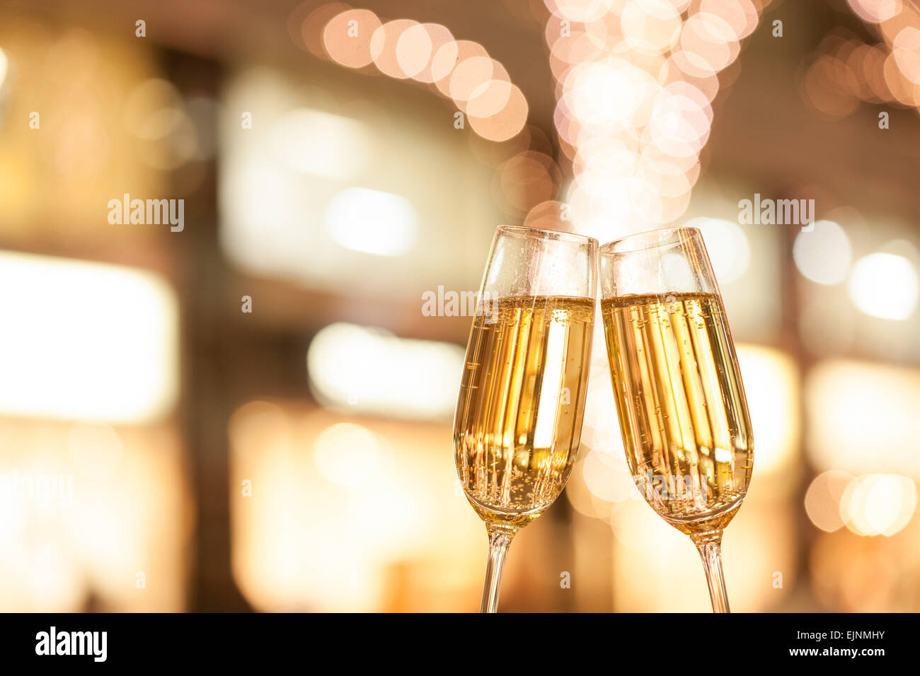 Toasting with champagne Stock Photo - Alamy