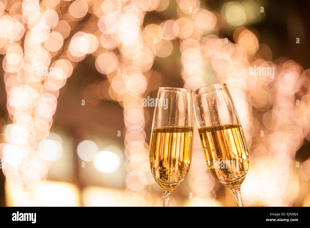 Toasting with champagne Stock Photo - Alamy