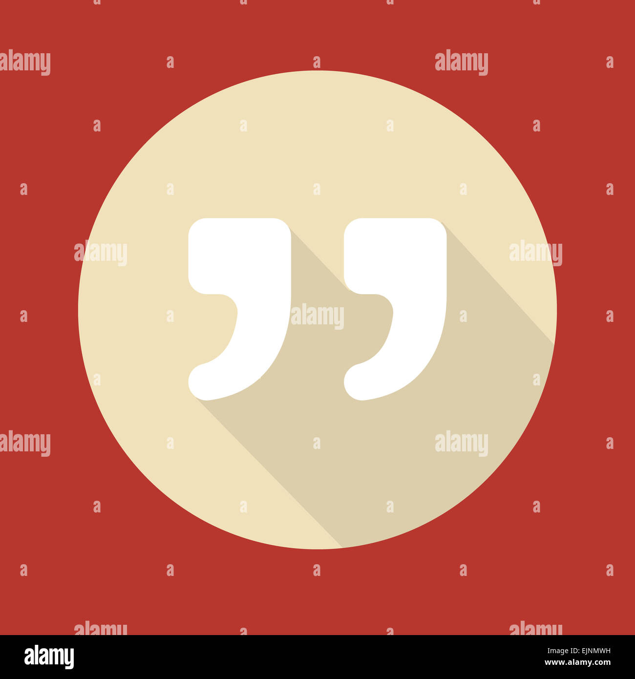 Quote vector icon isolated on colorful background Stock Photo - Alamy