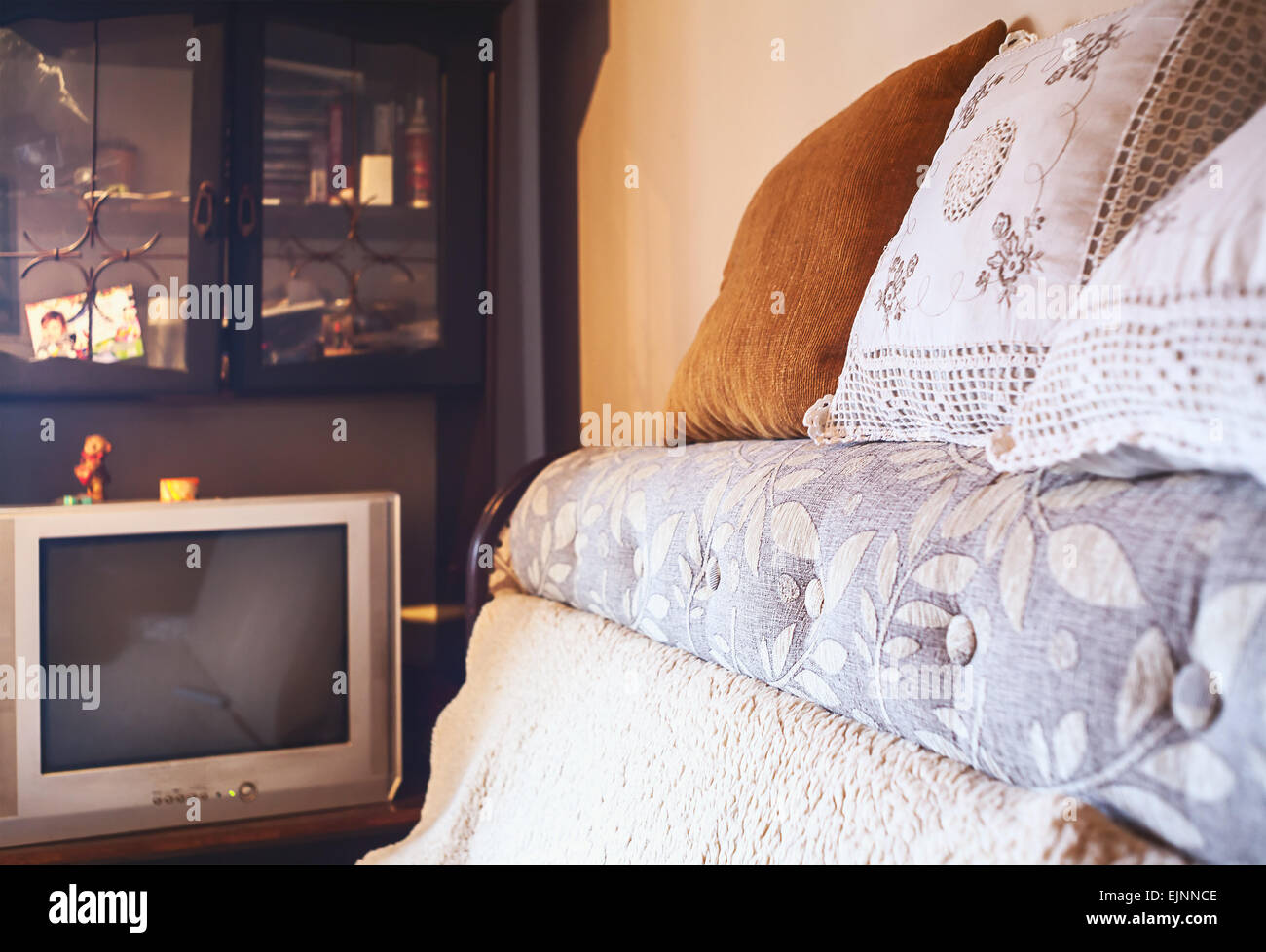 Details of an old room, vintage style furniture Stock Photo - Alamy