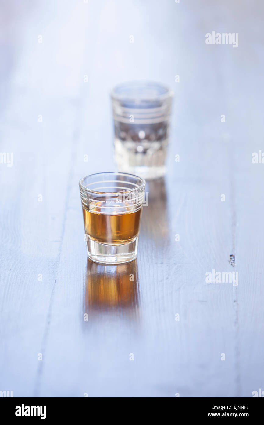 Two Shot Glasses High Resolution Stock Photography and Images - Alamy