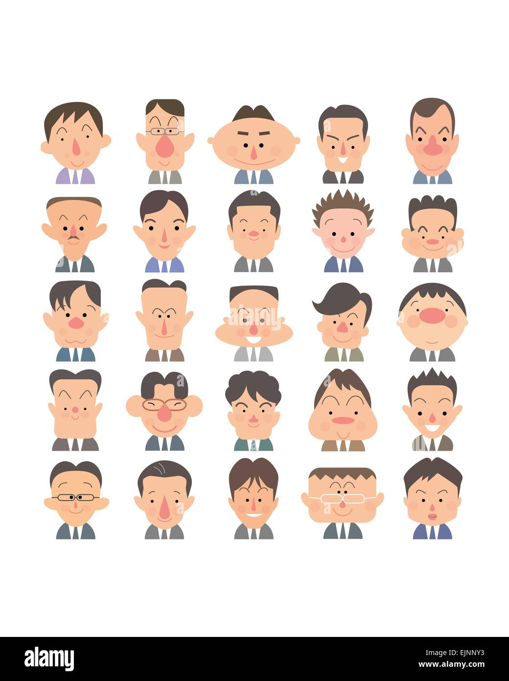 Multiple faces Cut Out Stock Images & Pictures - Alamy