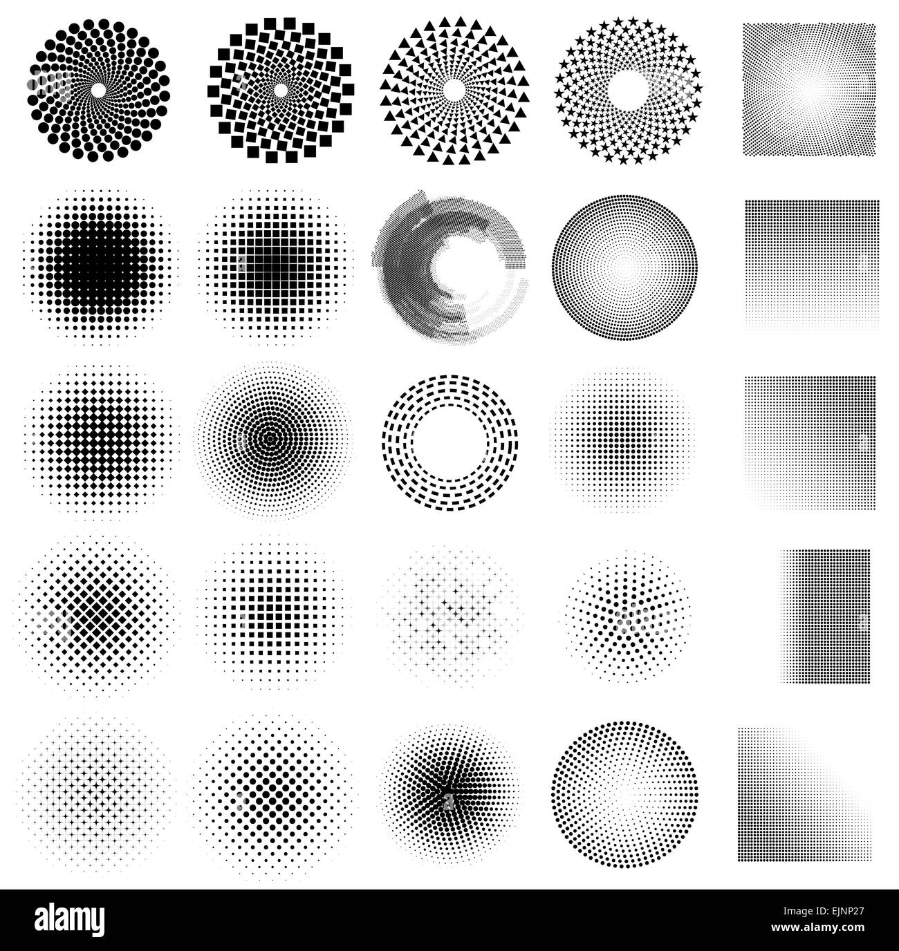 Circle dot vector icons hi-res stock photography and images - Alamy