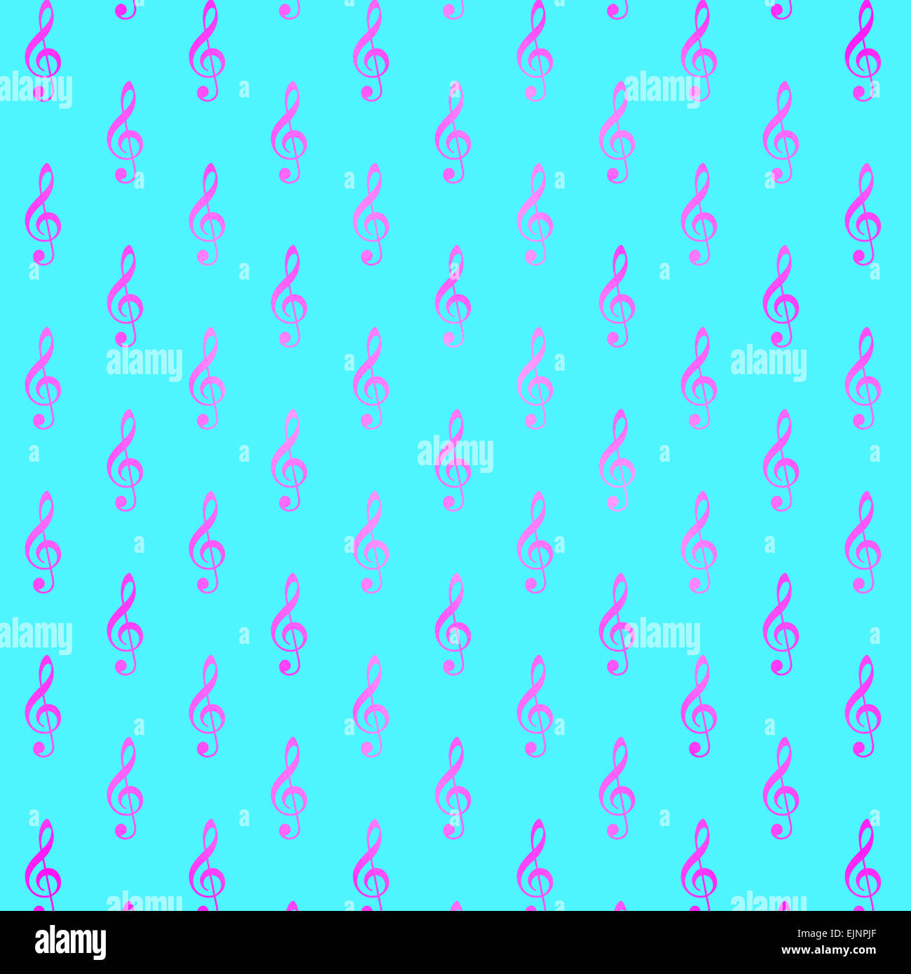 Teal Blue and Pink Clef Note Musical Symbol Music Notation Pattern ...