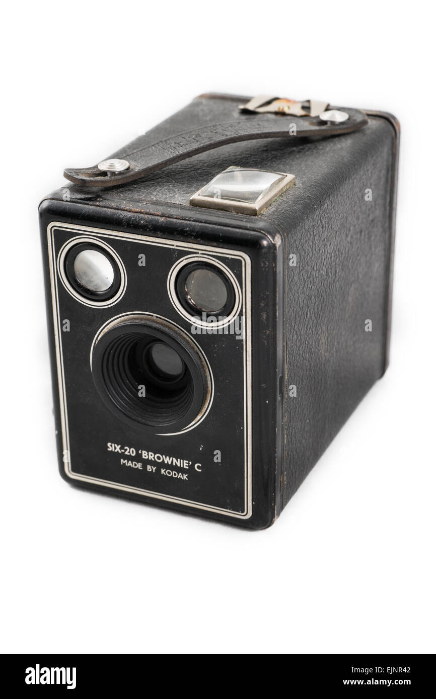 Kodak Brownie camera isolated Stock Photo - Alamy
