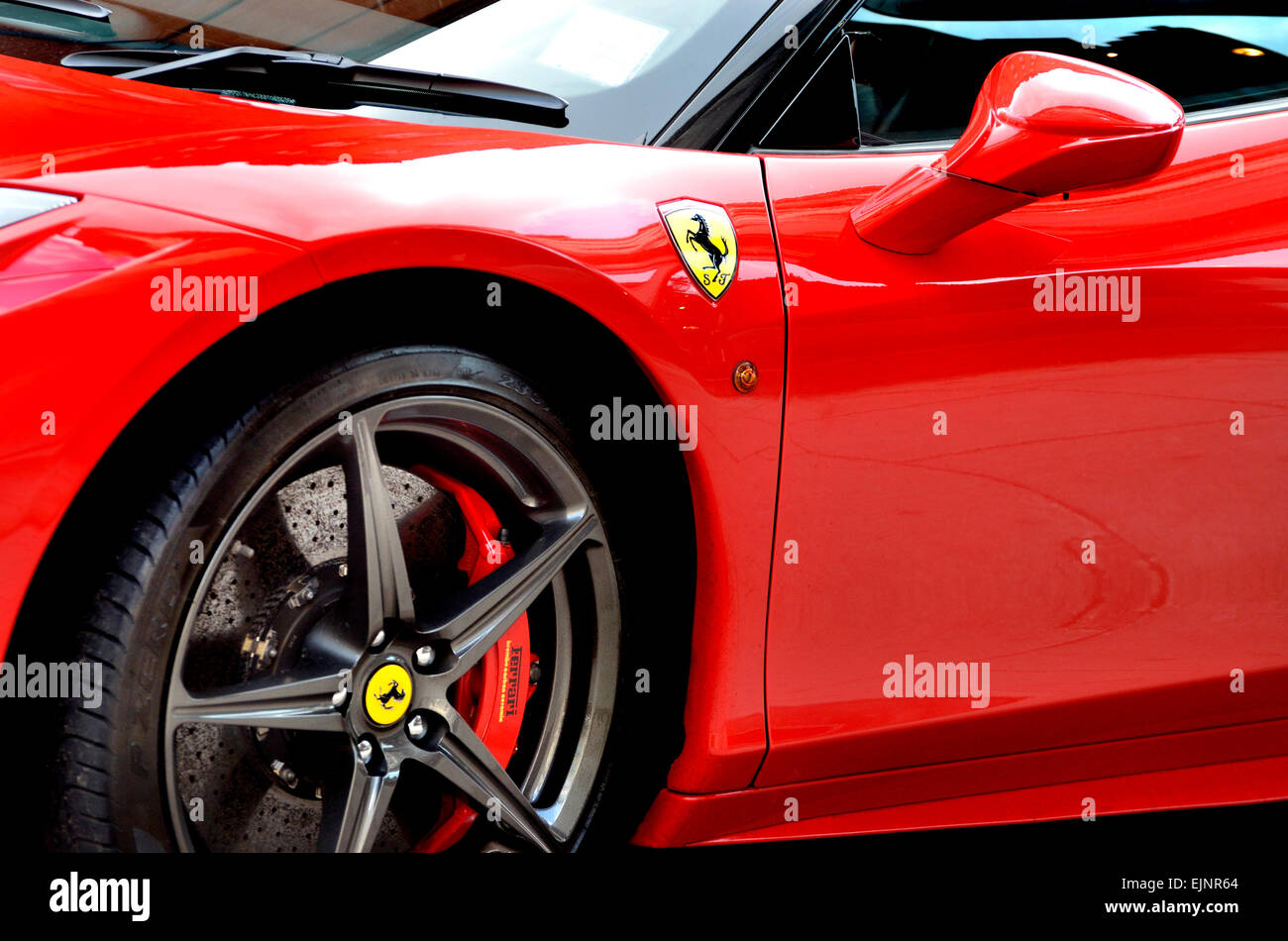 Ferrari parked hi-res stock photography and images - Alamy