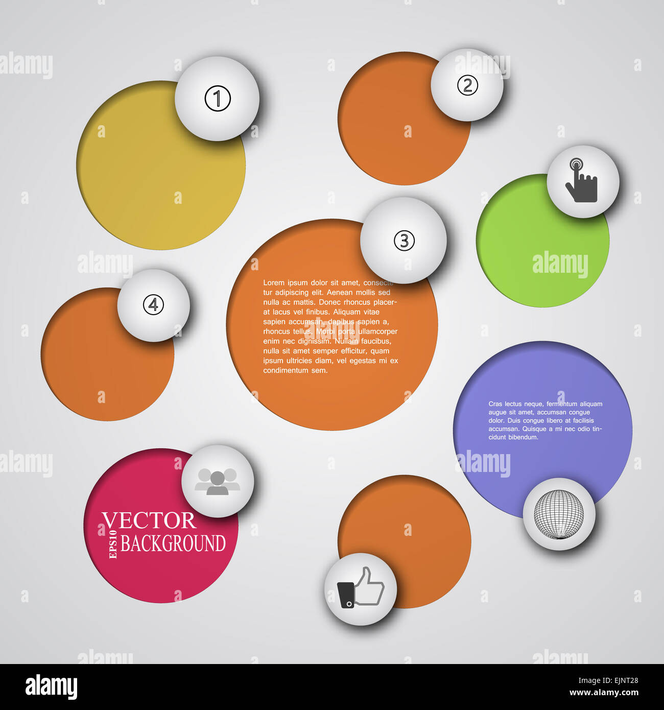 Simply infographic step by step template Stock Photo - Alamy