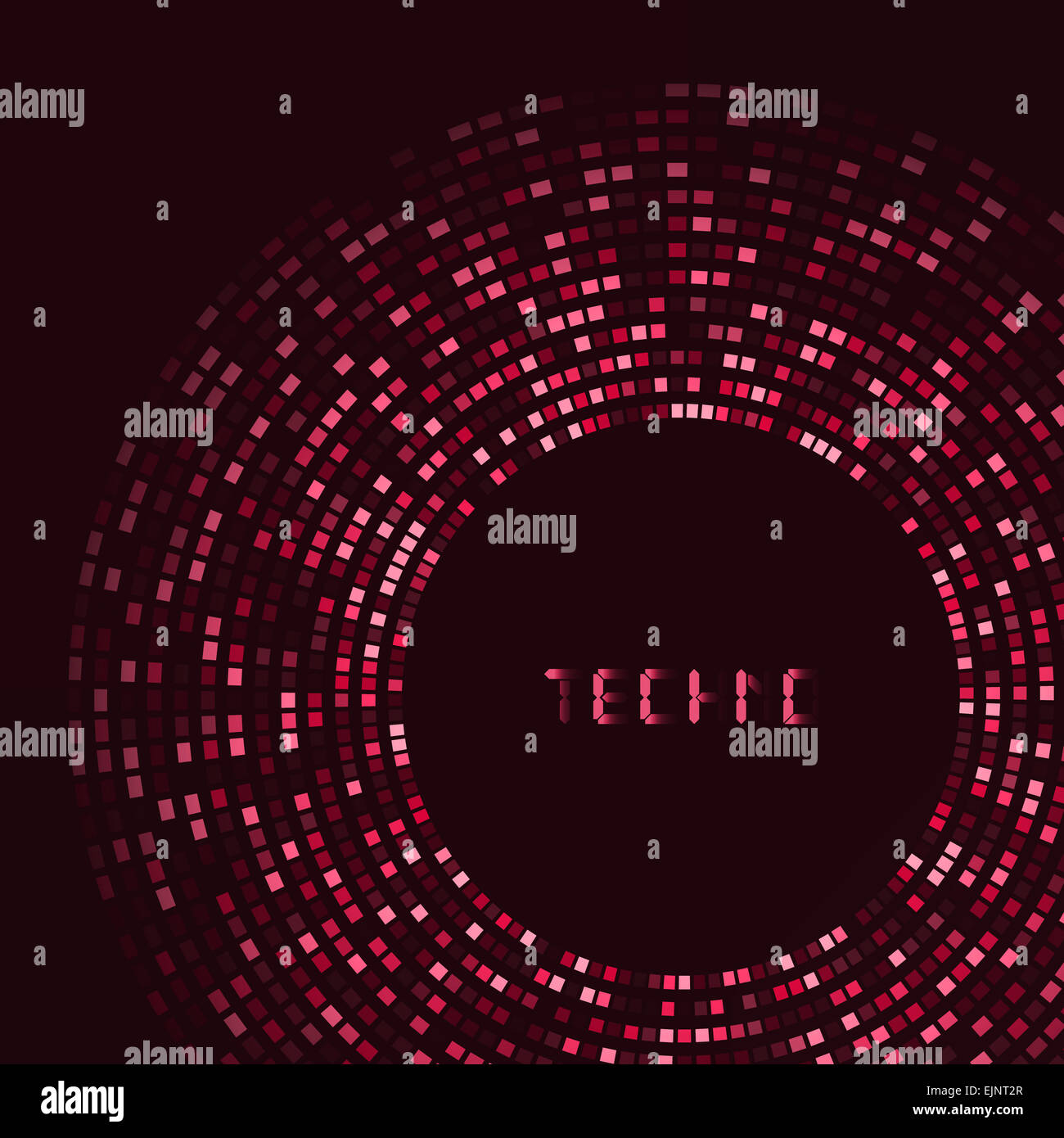 Red technology round for your logo template. Can be used for business ...