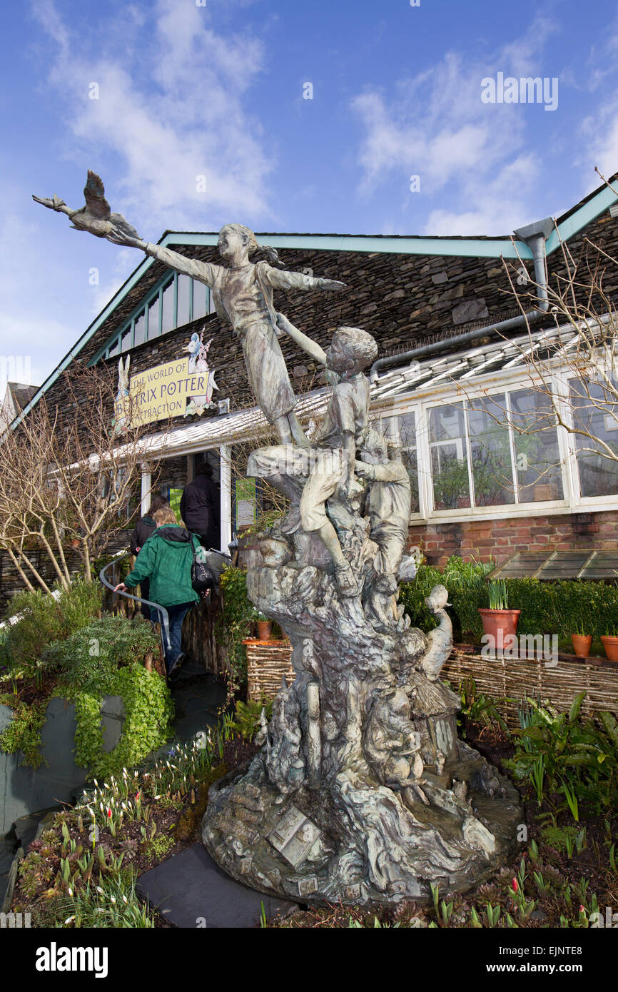 The World of Beatrix Potter attraction The bronze statue unveiled in ...