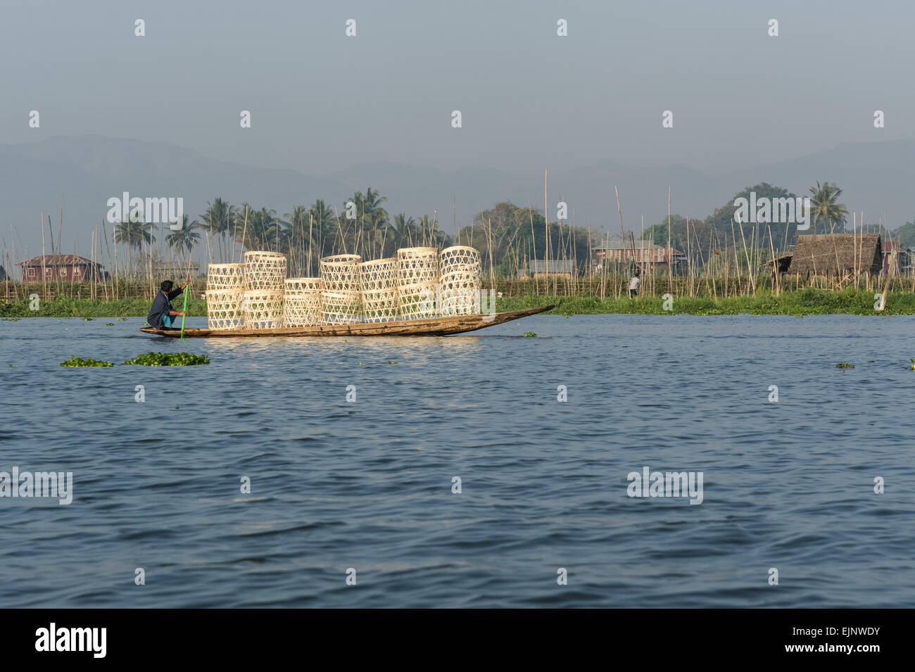 Scene from Inle Lake Stock Photo - Alamy