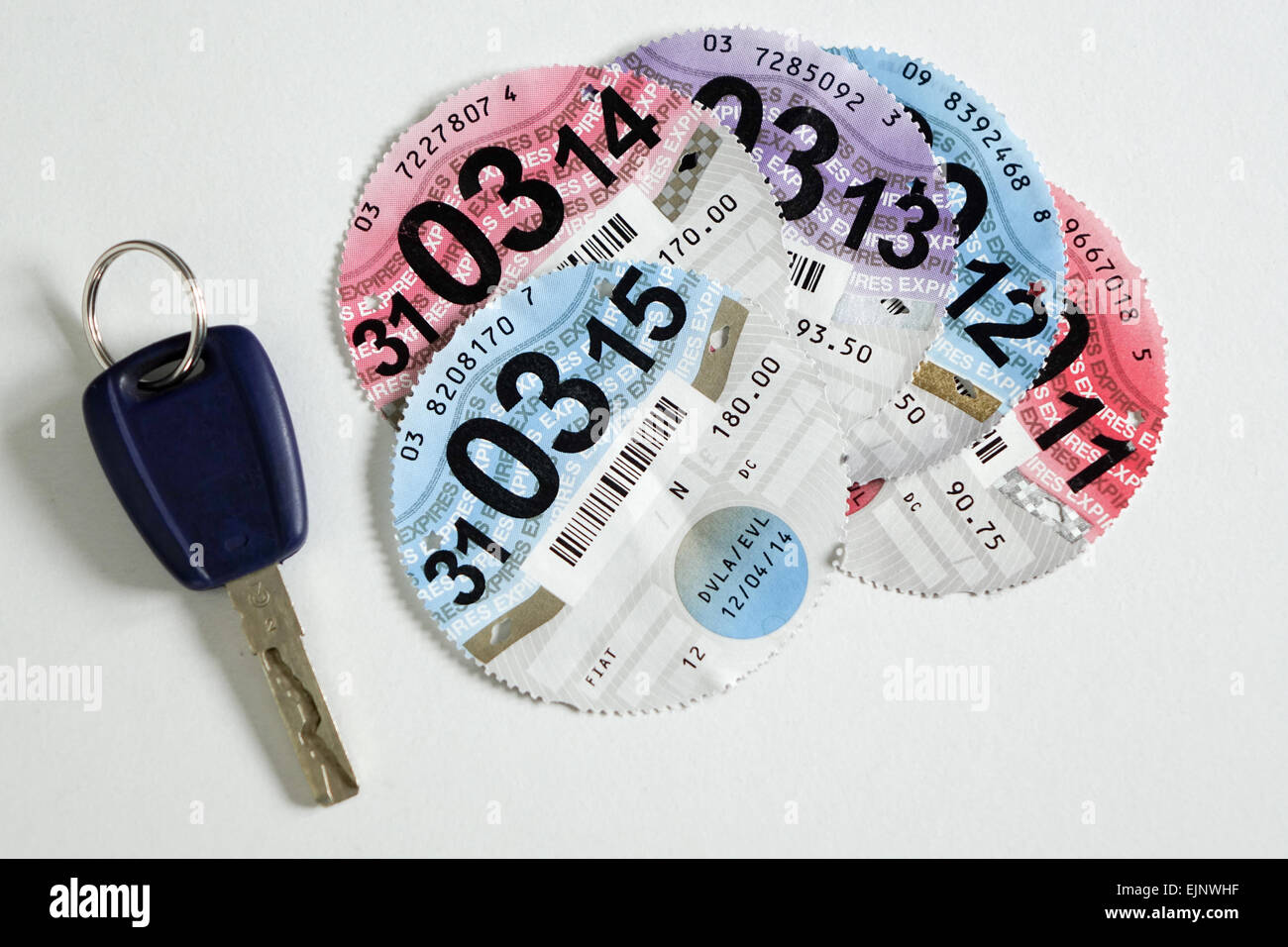 Road tax discs hi-res stock photography and images - Alamy