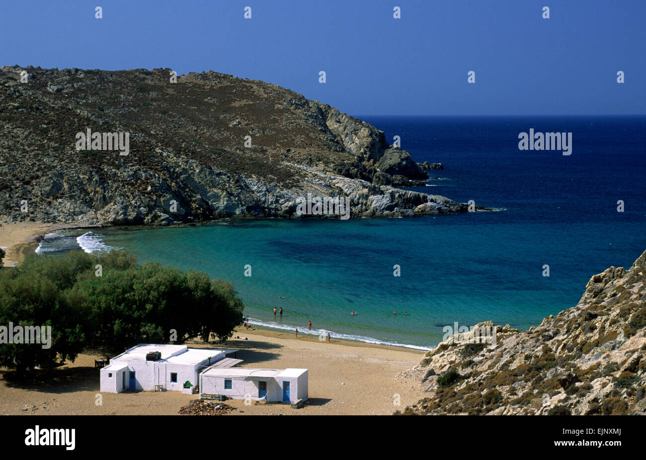 Greece, Dodecanese Islands, Patmos, Psili Ammos beach Stock Photo - Alamy