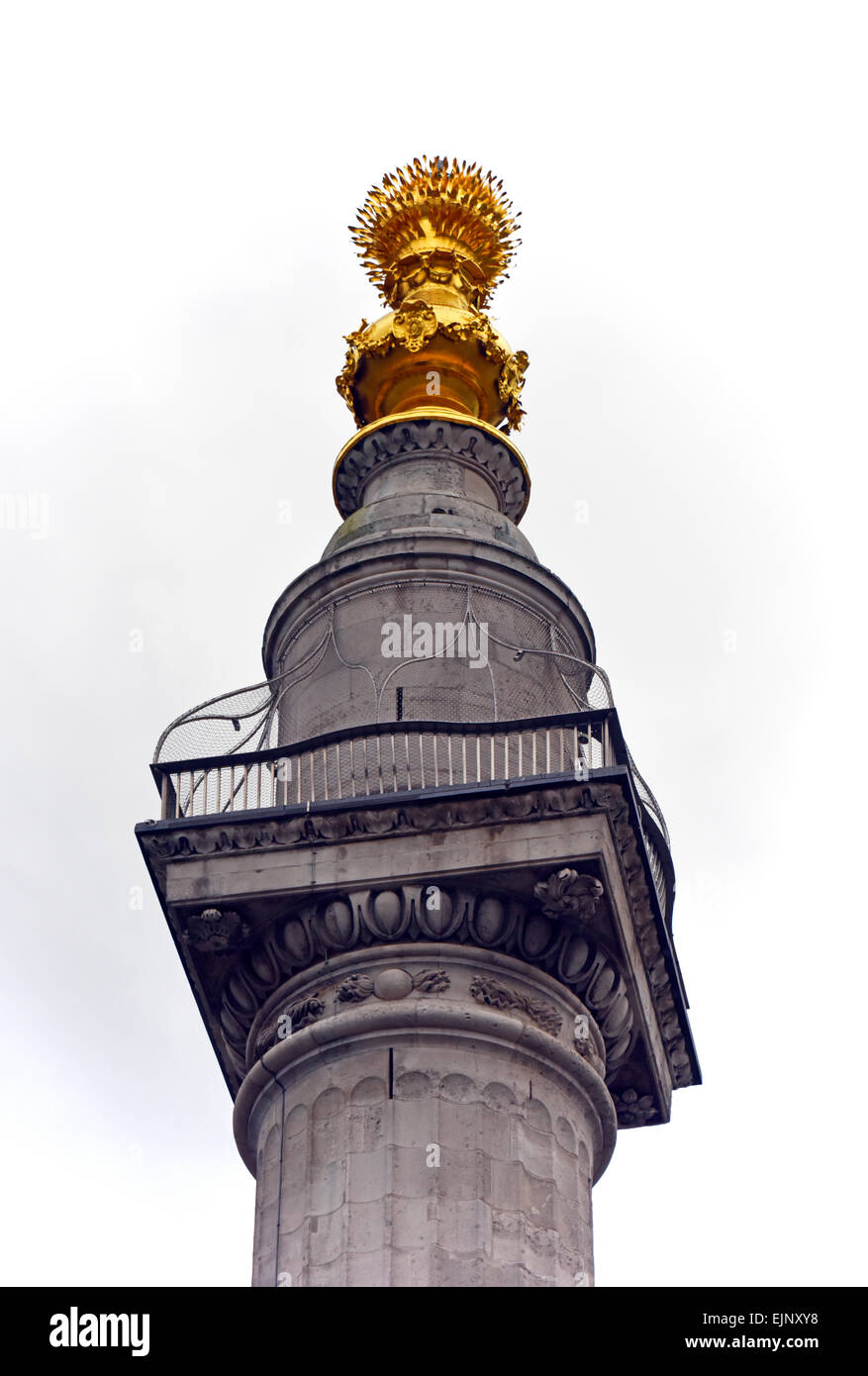 The Monument. Fish Street Hill, London, England, United Kingdom, Europe ...