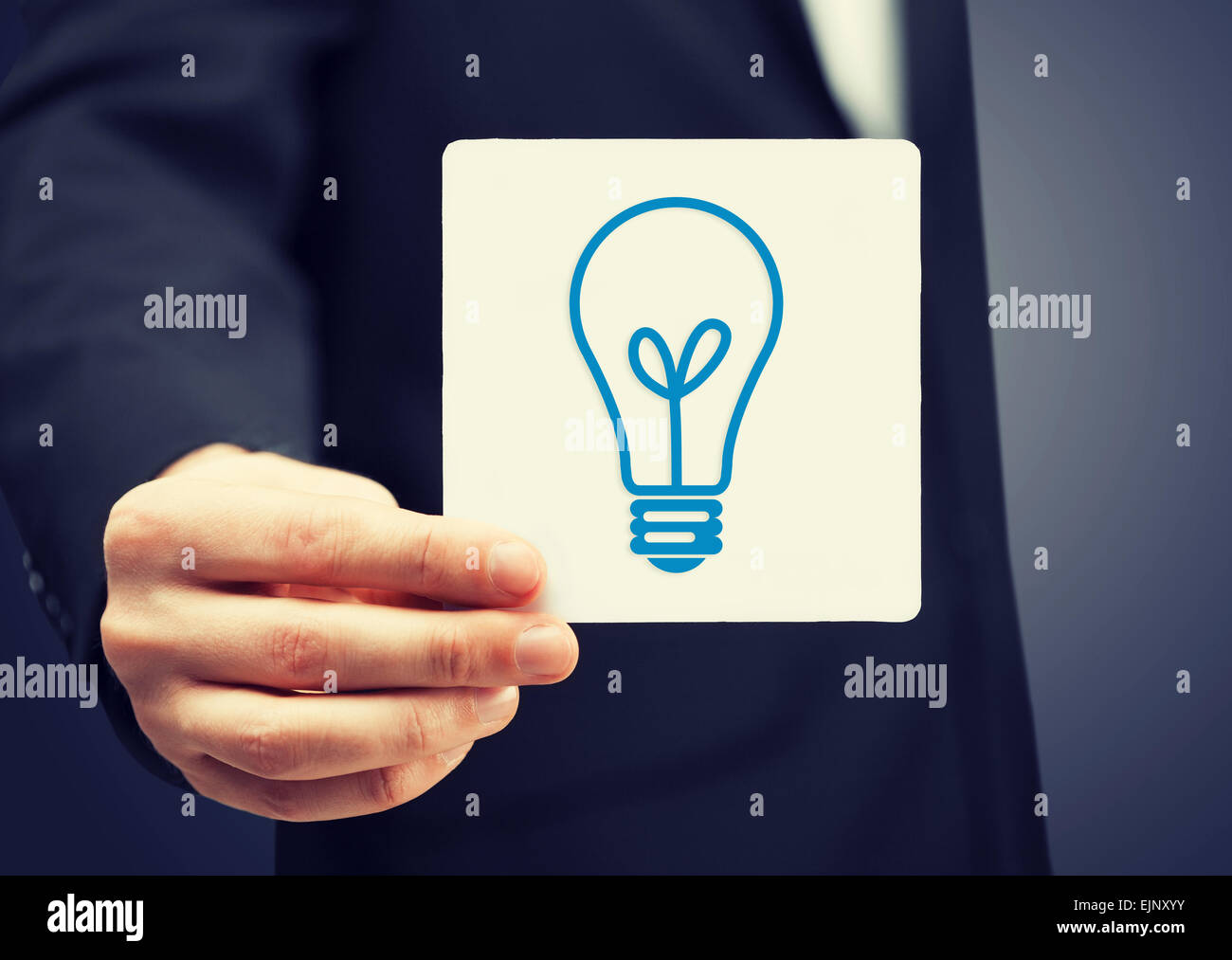 sheet with sign of light bulb Stock Photo - Alamy