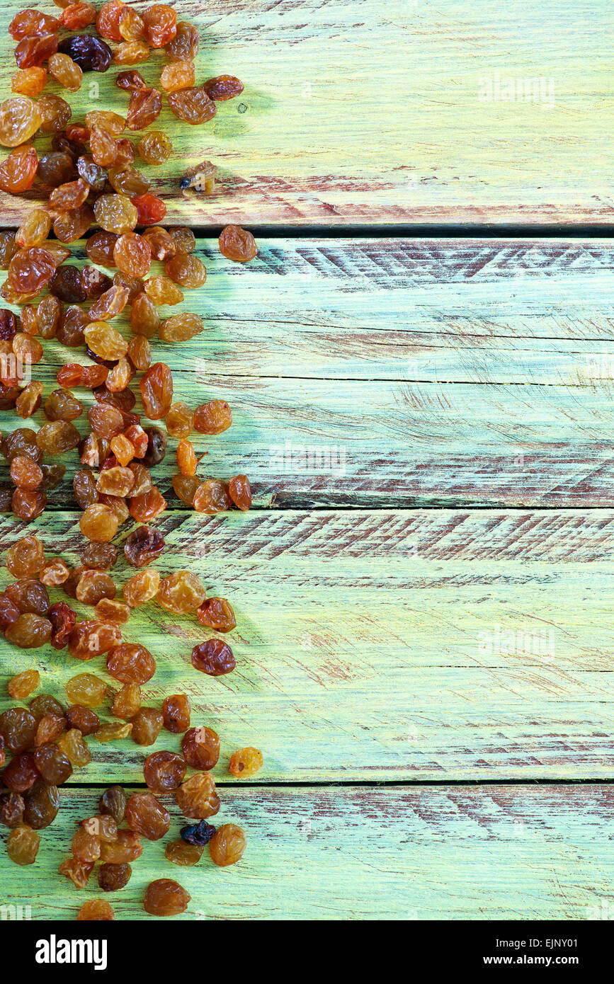 sun-dried grape on a table, sweet raisin Stock Photo - Alamy