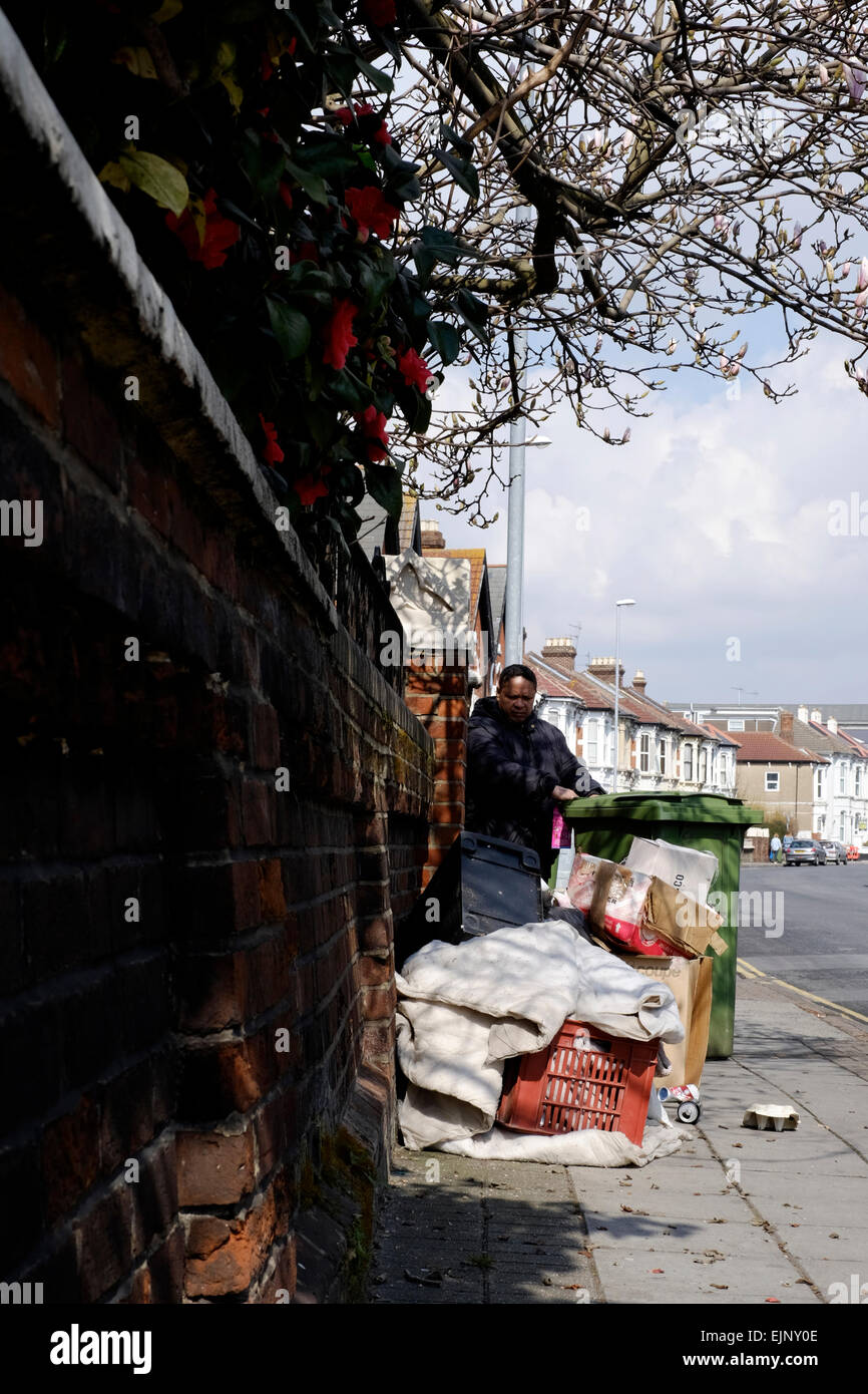 Putting rubbish bin out hi-res stock photography and images - Alamy