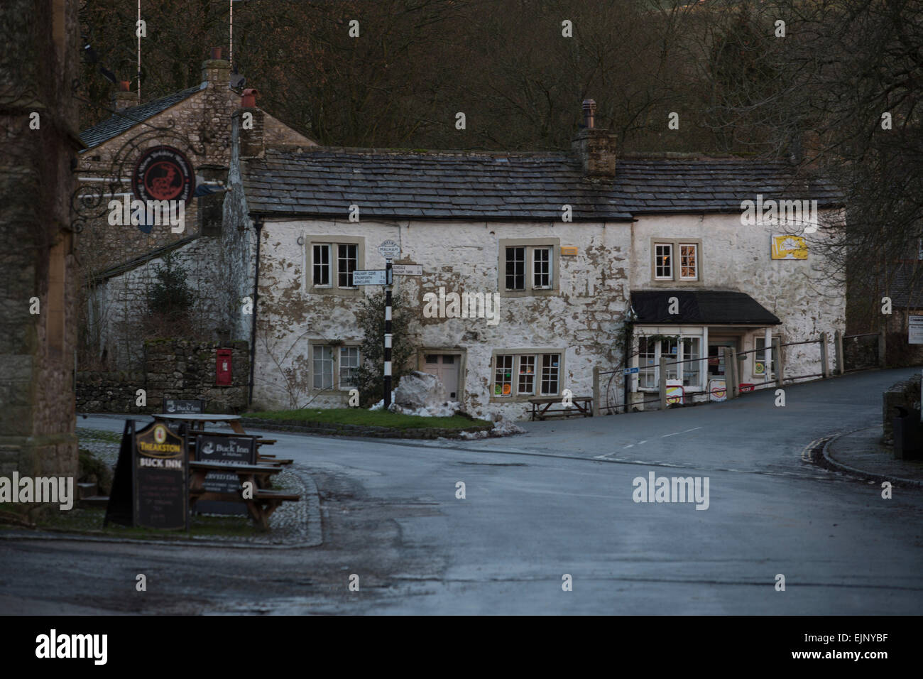 Village of Malham , North Yorkshire in the Yorkshire Dales Stock Photo ...