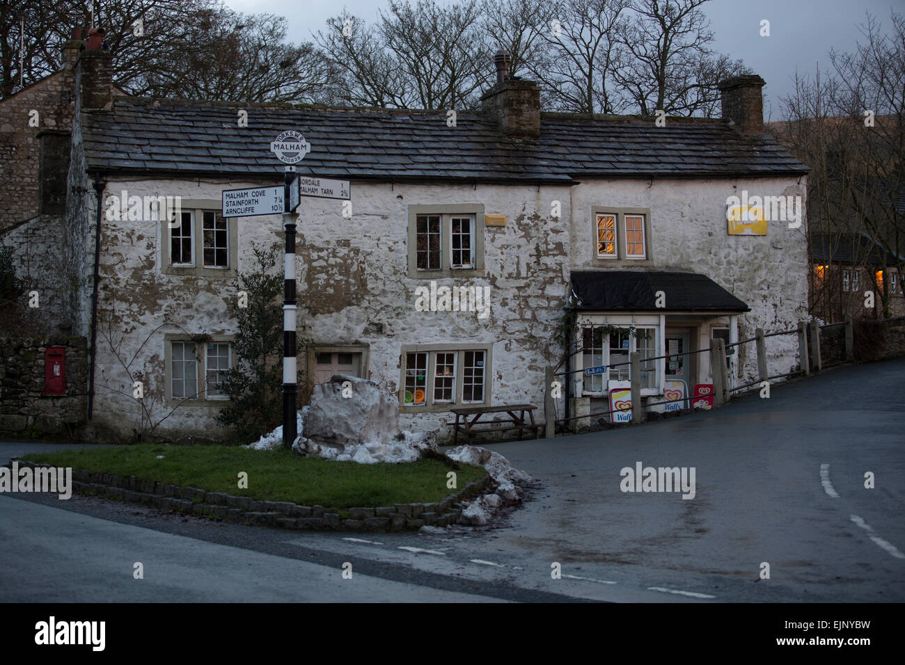 Village of Malham , North Yorkshire in the Yorkshire Dales Stock Photo ...