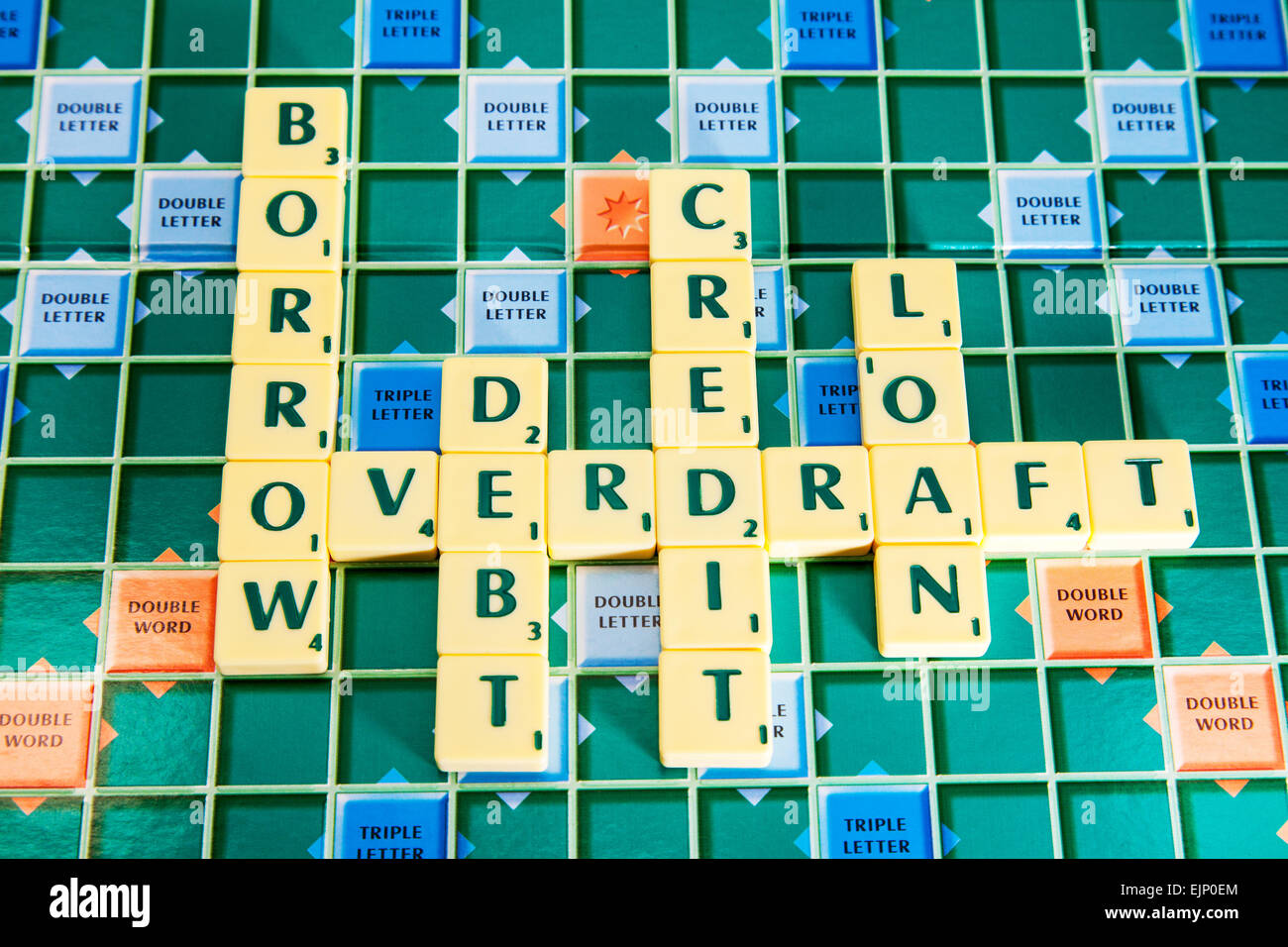 Spelling Spell Out With Scrabble Tiles High Resolution Stock ...