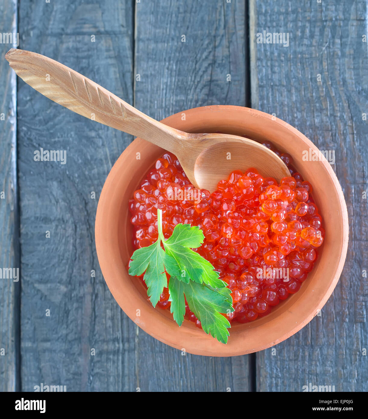 red salmon caviar in bowl and on a table Stock Photo - Alamy