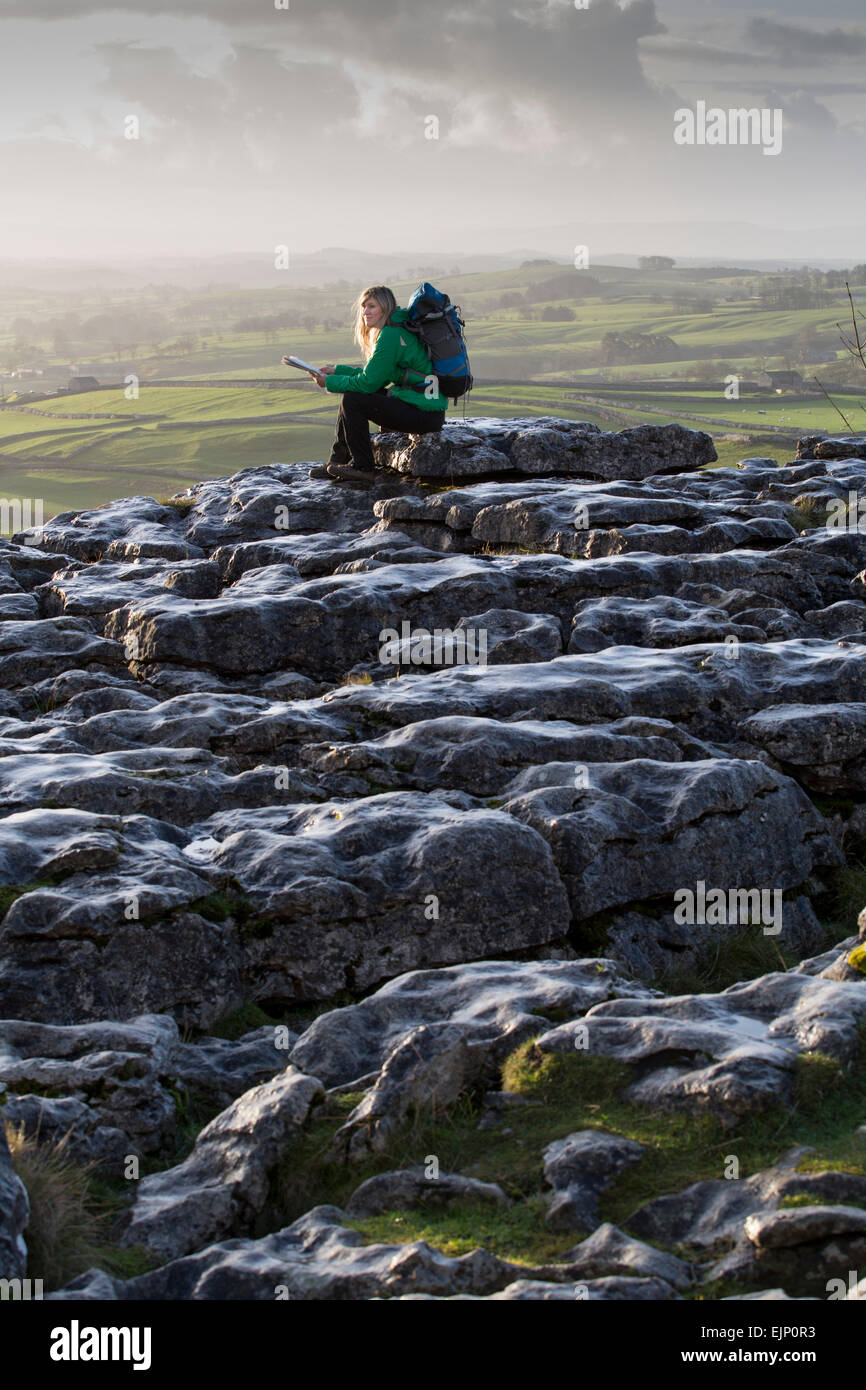 Map of the yorkshire dales hi-res stock photography and images - Alamy