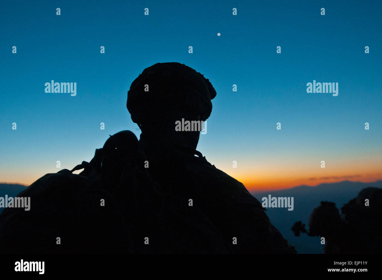 A Soldier from Bushmaster Company, 1st Battalion, 327th Infantry ...