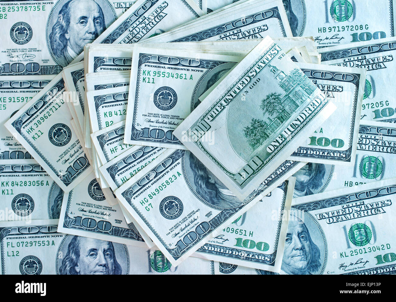 One hundred dollars banknotes, background from dollars Stock Photo - Alamy
