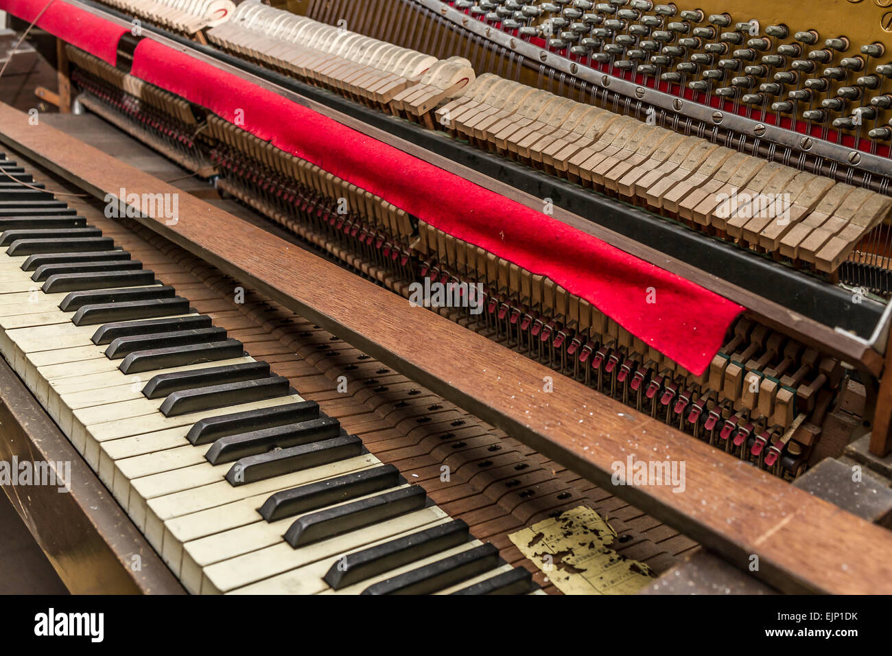 Smashed Man Playing Piano