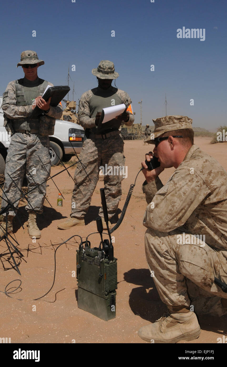 Marine Cpl. Robert Pontius, left with 1st Marine Regiment, Camp ...