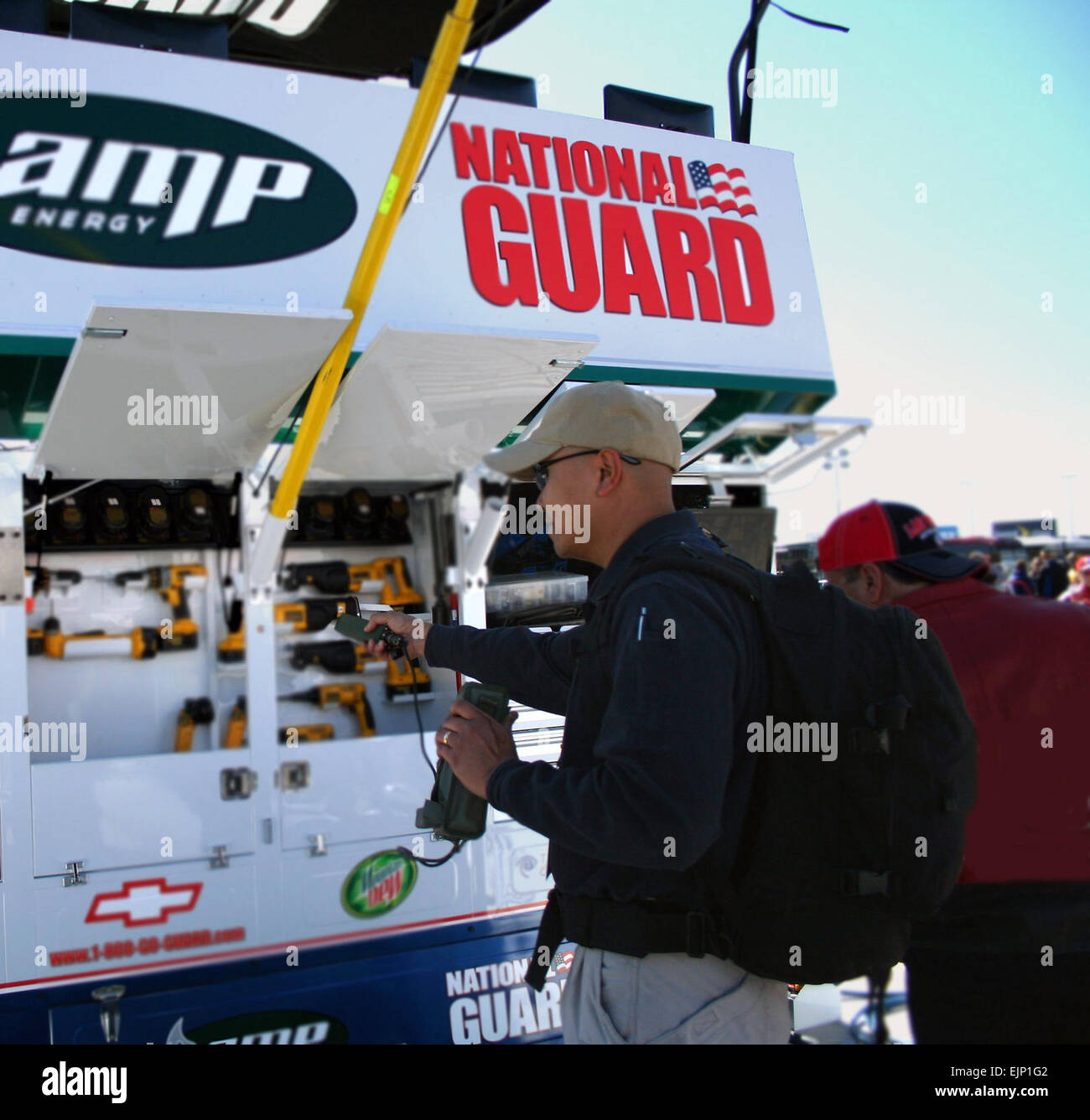 U.S. Army Staff Sgt. Chris Apis, with the 92nd Civil Support Team ...