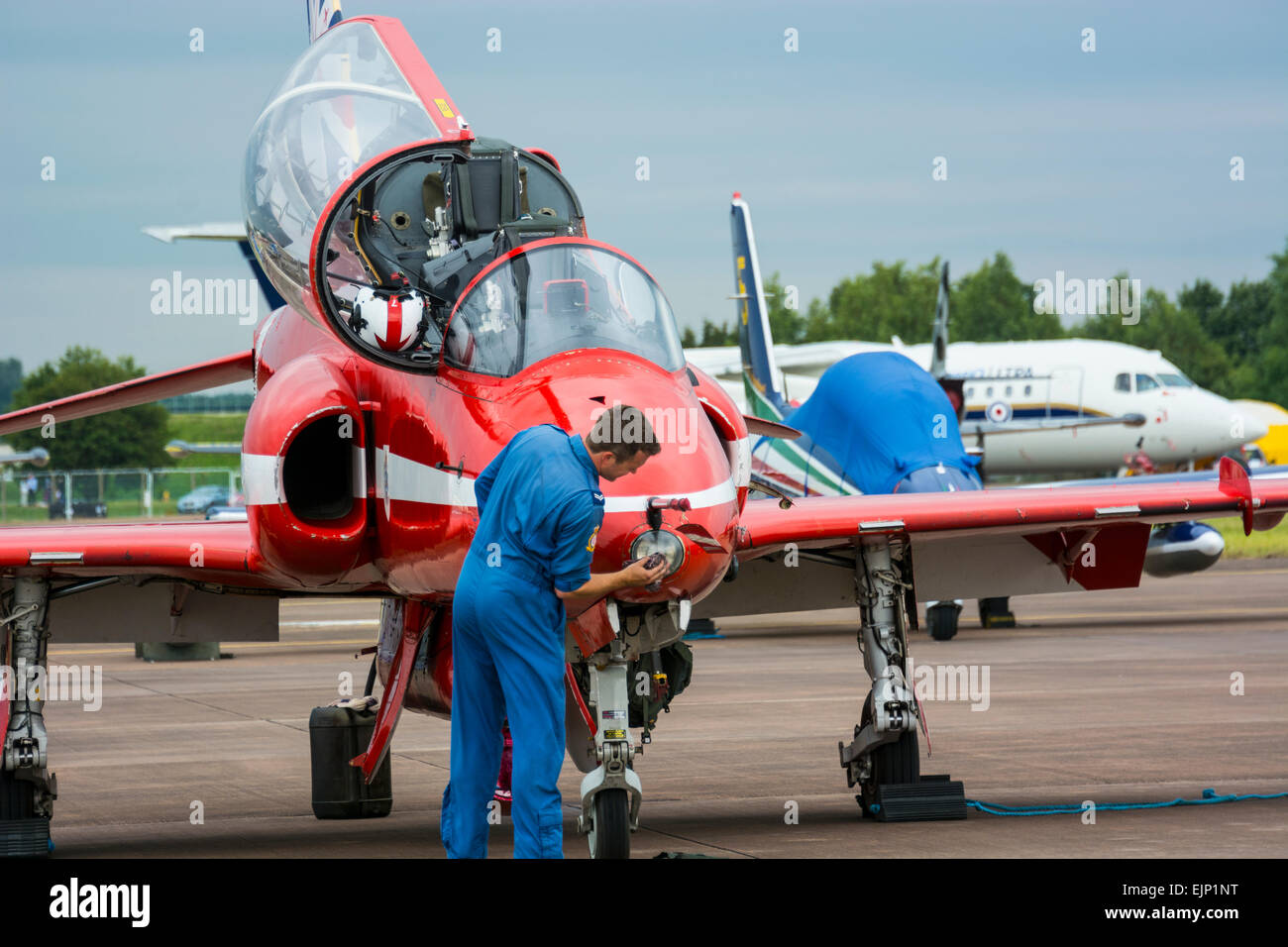 Red arrows jet runway hi-res stock photography and images - Alamy