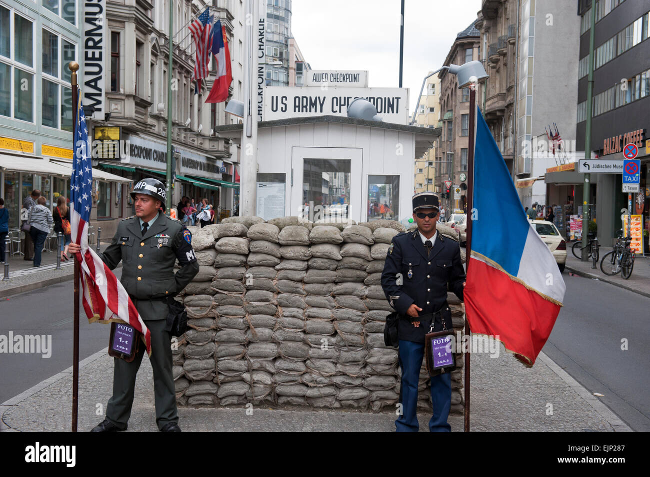 The famous formerly Checkpoint Charlie Berlin Germany Stock Photo - Alamy