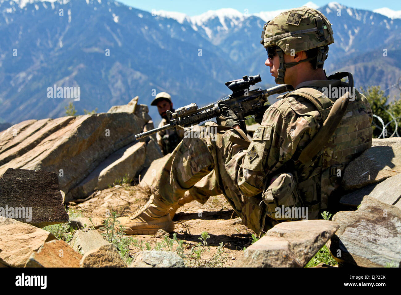 U.S. Army Pfc. Jeffery Penning, Charlie Company, 1st Battalion, 12th ...