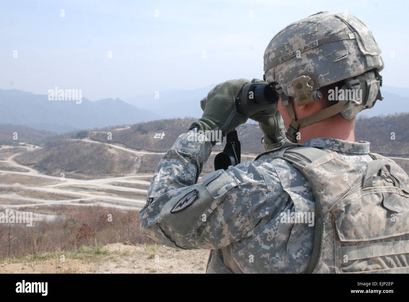 1LT James Cocran, 3rd platoon Leader for B Co. 52nd Inf. Reg. anti tank ...