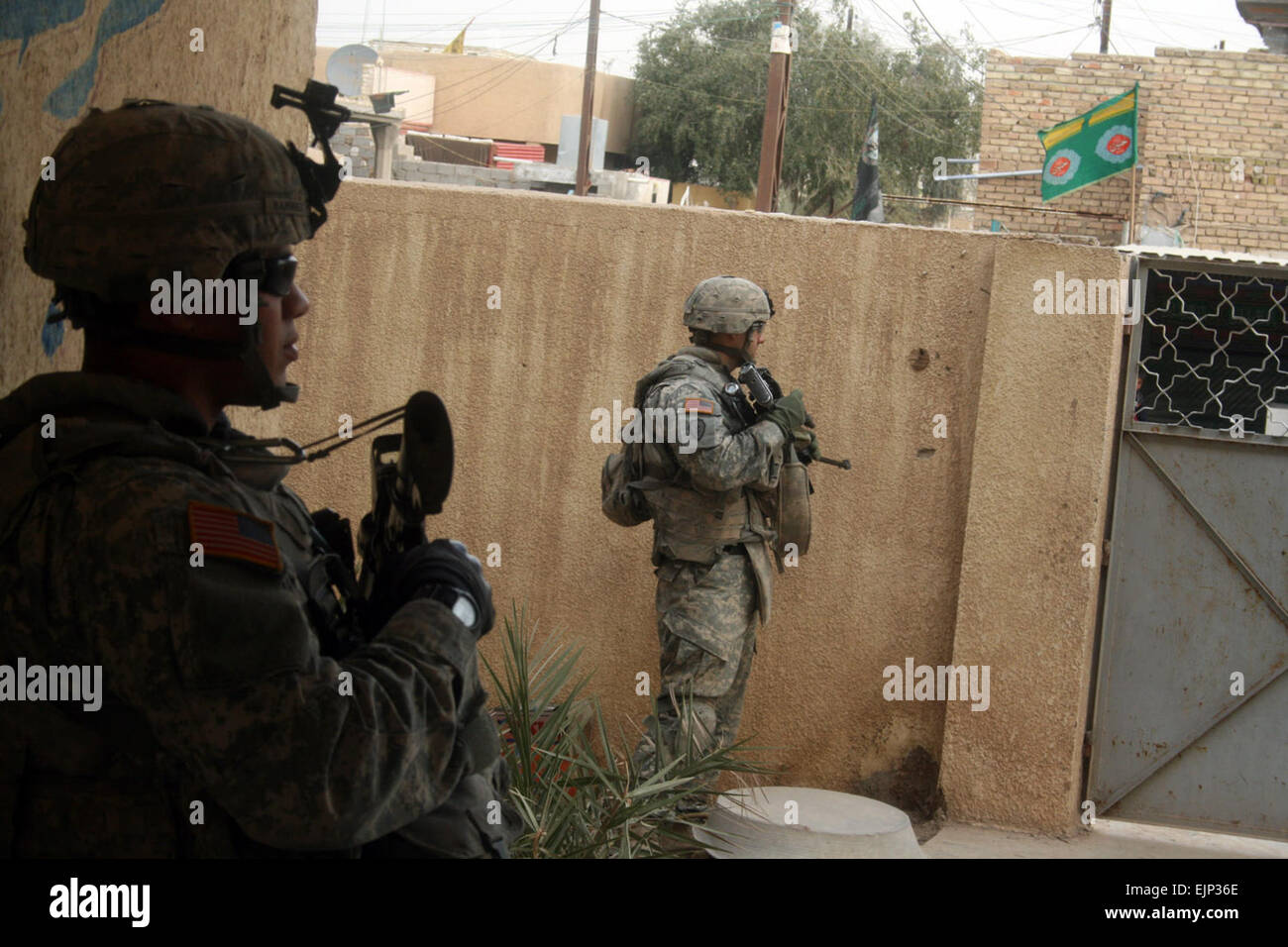 Staff Sgt. Daniel Ramirez, of San Diego, watches his Soldiers during a ...