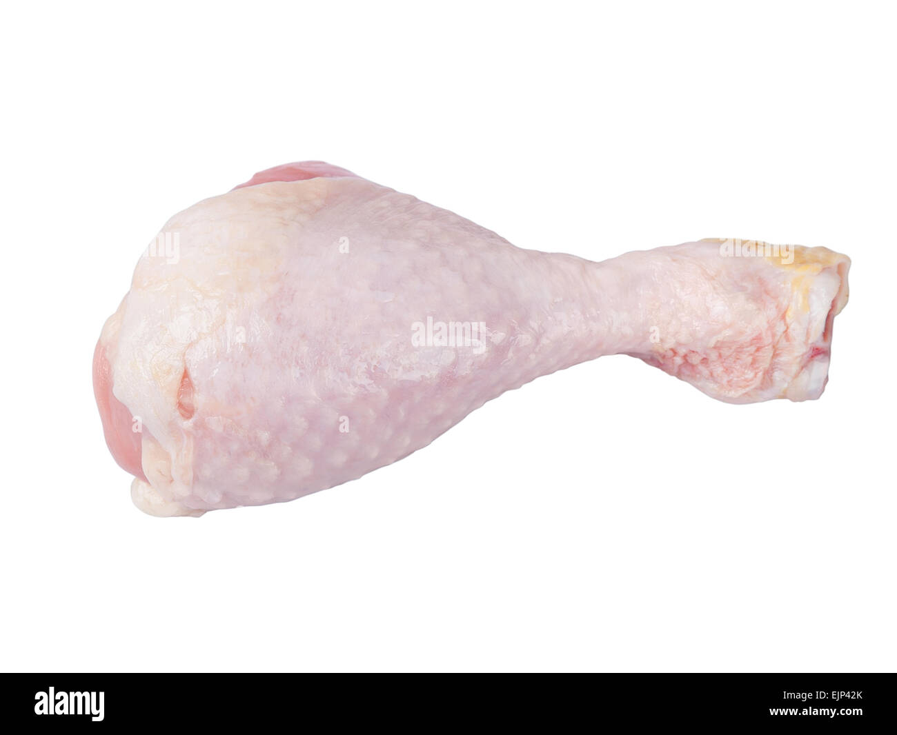 Raw chicken leg isolated on a white background Stock Photo - Alamy