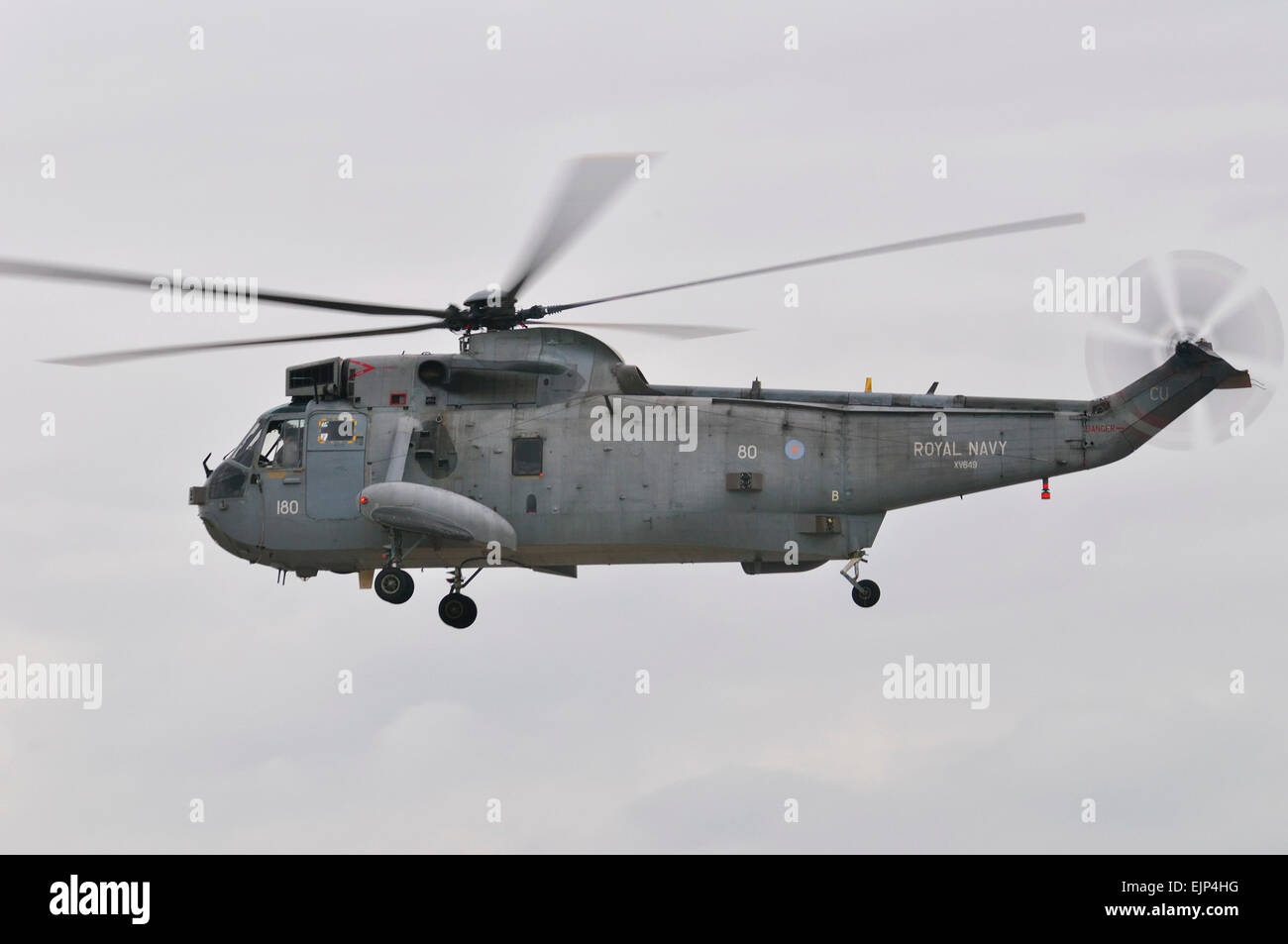 Royal Navy Sea King AsaC7 Helicopter, UK Stock Photo - Alamy