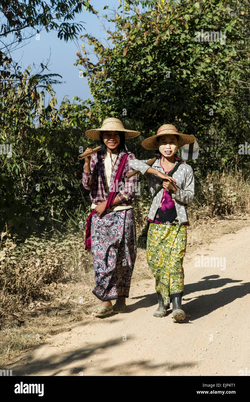 Scenes of rural Myanmar people at work Stock Photo - Alamy