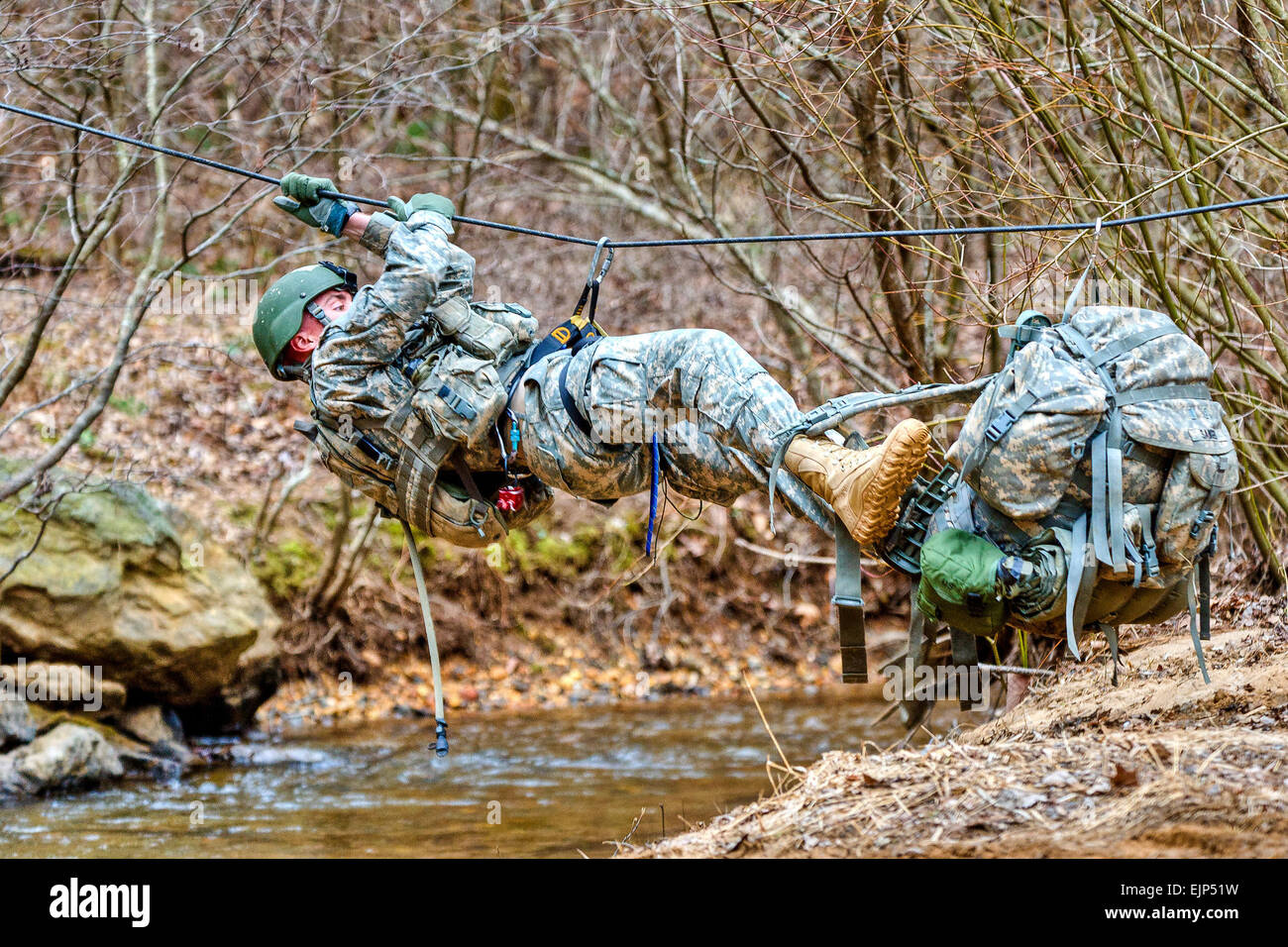 Ranger Training Class 4-11 completes a knots test early on day two of ...