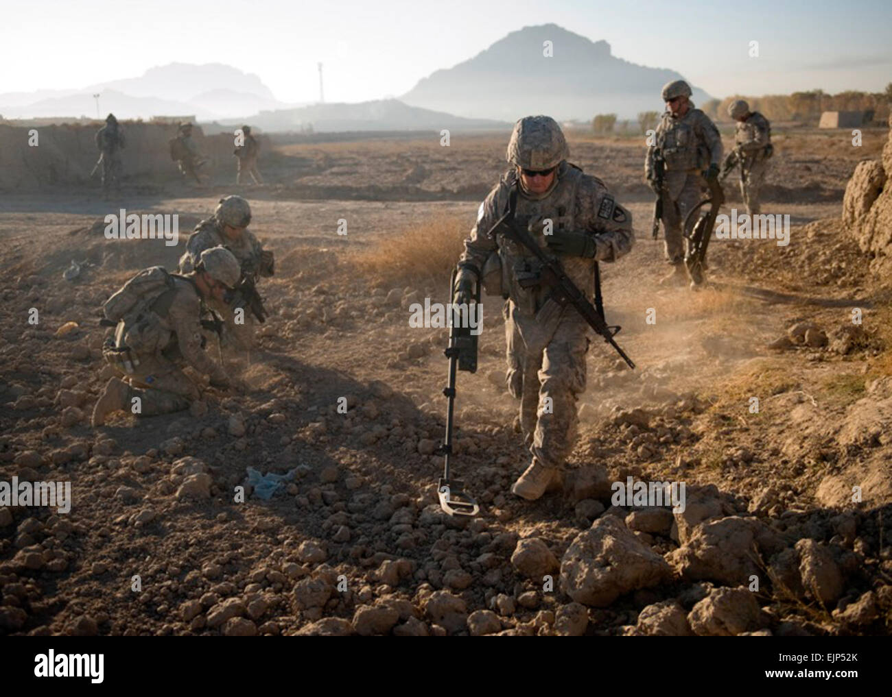 Soldiers assigned to the 510th Route Clearance Company, 20th Engineer ...